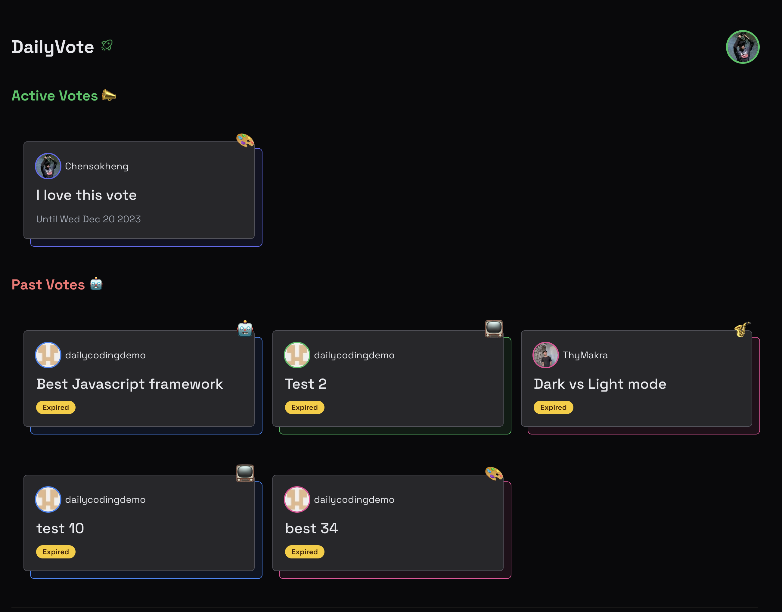 The Workshop Voting